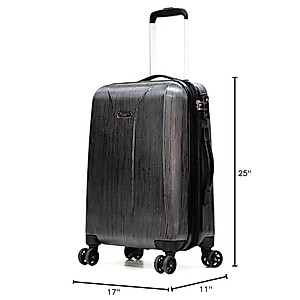 Olympia U.S.A. Aerolite Expandable Lightweight Suitcase with TSA Lock, Available in 3-Piece Luggage Set/21-inch/25-inch/29-inch, Gray