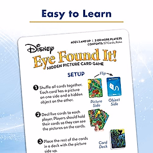 Ravensburger World of Disney Eye Found It Card Game - Engaging Family Fun | Immersive Disney Scenes | Skill-Building Game | FSC-Certified Materials