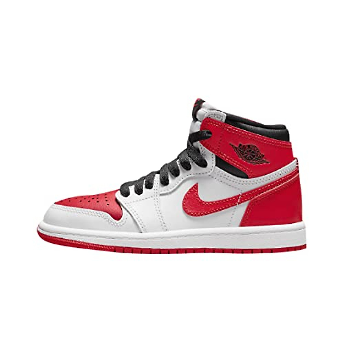 Jordan Boy's Air Jordan 1 Retro High OG (Big Kid) White/University Red/Black 7 Big Kid M