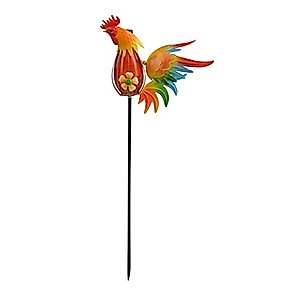 Moonrays 96343 Farmhouse Rooster Stake Light, Multi-Color