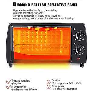 12L Oven, Mini Multi Function Oven Explosion-Proof Glass Door Baking Cake Toast Electric Oven, Table Top Oven