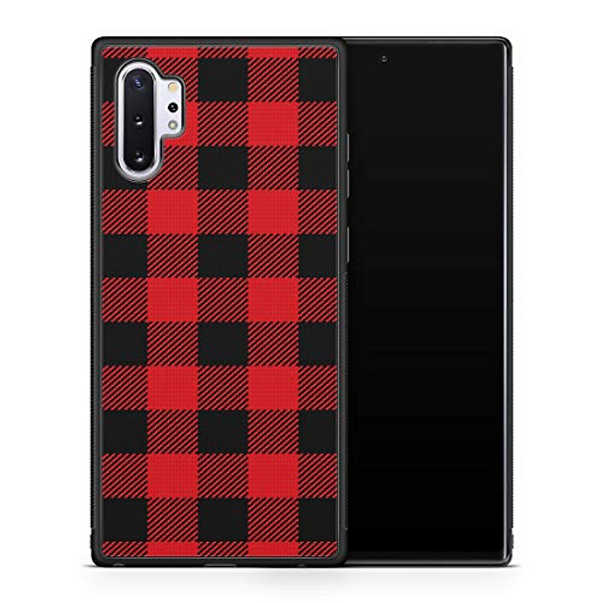 Red Plaid Case For Samsung Galaxy S21 Ultra S22 S20 Plus S20 FE 5G S21 FE Case Custom Christmas Holidays Buffalo Phone Cover A3