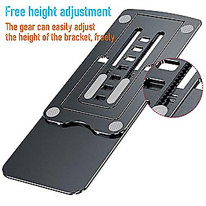 Cell Phone Stand,Bimawen Foldable Aluminum Alloy Ultra Slim Cell Phone Holder for Desk,or Device from 3" to 13"(Grey)