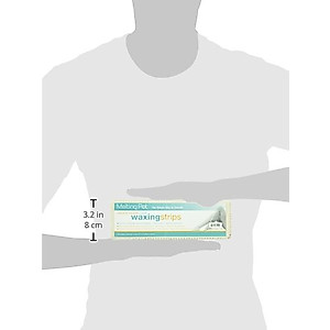 Melting Pot Natural Muslin Cloth Waxing Strips, 9 Inch, 100 Count