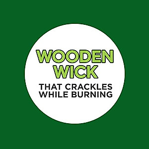 Coleman Scented Outdoor Citronella Candle with Wooden Crackle Wick - 6 oz