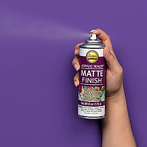 Aleene's Spray Finish 6oz Acrylic Sealer, 6 Ounce (Pack of 1), Clear-Matte