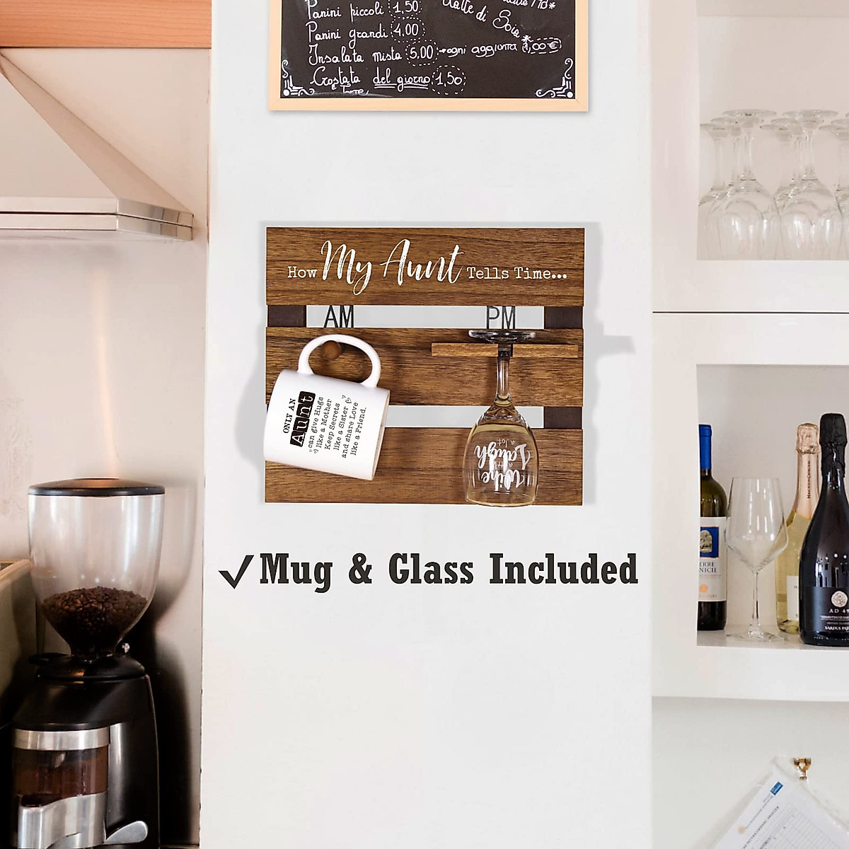 THYGIFTREE Best Aunt Ever Christmas Gifts from Niece Nephew, Funny Birthday Gifts for Aunt Auntie Appreciation Gifts - Only an Aunt Can Give Hugs Like a Mother