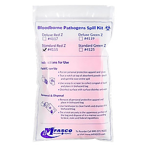Biohazard Fluid Clean Up Kit W/Red Z