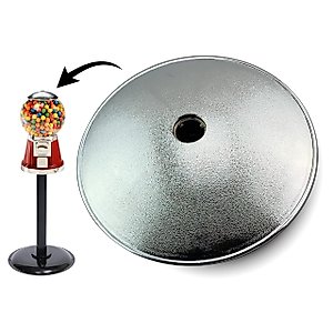 Classic Gumball Machine Top Lid - Metal Lid for Classic Bubble Gum & Candy Machine, Top Cover for Gumball Vending Machine. Metal Top Cap Compatible with Titan Classic Gumball Machines Replacement Part