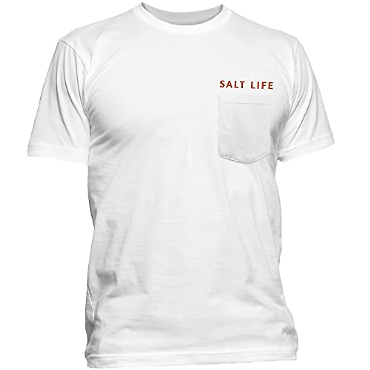 Salt Life Sailin Flag Short Sleeve Classic Fit Shirt, White, X-Large