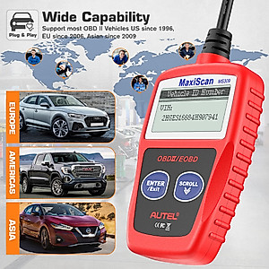 Autel OBD2 Scanner 2023 Newest MS309 Automotive Check Engine Code Reader, Check Emission Monitor Status, CAN Diagnostic Scan Tool for All OBDII Protocol Vehicles After 1996