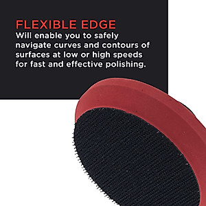 TCP Global 2-3/4" Hook & Loop Grip Backing Plate Pad, 5/8" - 11 Threads - Attach 3" Wool or Foam Buffing and Polishing Pads - Universal Rotary Polisher Backup Pad - Automotive, Polish, Car Detailing