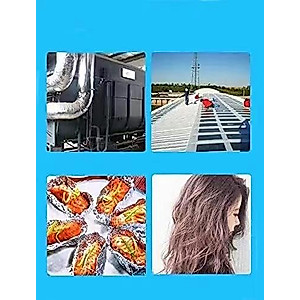 Premium Aluminum Foil Tape 2 Inches Wide, 66 Feet Long and 3.9mil Thick,Perfect for Sealing & Patching Hot and Cold HVAC, Pipe, Insulation Home and Multifunctional Silver Metal Tape