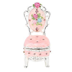 Ladieshow Jewelry Box, Necklace Earring Organizer Mini Openable Couch Jewelry Storager Sofa Shaped Case Dollhouse Jewelry Decorative Box Keepsake Gift Box (2.91 x 1.38 x 1.22inch)