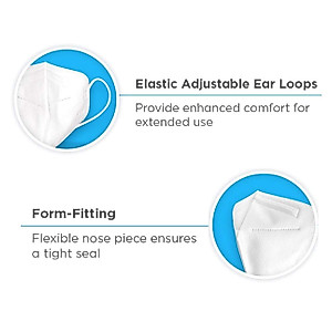 G-BOX Children's 5-Layer Disposable Particulate Respirators (25-pcs, Individually Wrapped) (Plain White)