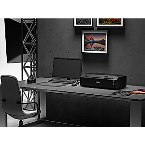 Canon imagePROGRAF PRO-300 Wireless Color Wide-Format Printer, Prints up to 13"X 19", 3.0" LCD Screen with Profession Print & Layout Software and Mobile Device Printing, Black, One Size