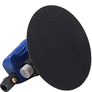 YELWAY 6" Air Palm Random Orbital Sander, Dual Action Pneumatic Polisher Speed Adjustable Grinding Sanding w/Pad