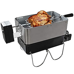 onlyfire Rotisserie Kit Fits for Weber Go Anywhere Barbecue Grill