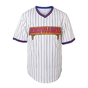 MESOSPERO Benchwarmers Jersey 32 Howie Goodman 68 Reedy 82 Richie Goodman 44 Matthews Men's Pinstriped Baseball Jersey (82 White, X-Large)
