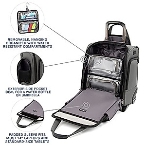 Travelpro Crew Versapack Rolling Underseat Carry-on Bag, Titanium Grey, One Size