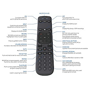 AT&T TV Now Second Generation DirecTV Now Receiver Voice Remote Control (Requires Compatible Receiver)
