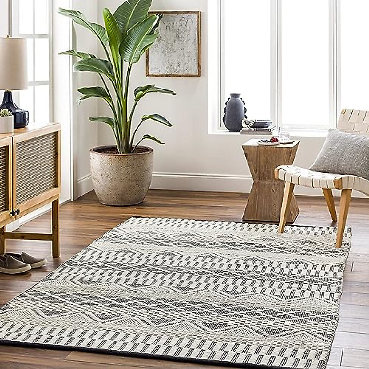 Mark&Day Area Rugs, 8x10 Owenton Modern Gray Area Rug, Grey Ivory Carpet for Living Room, Bedroom or Kitchen (8' x 10')