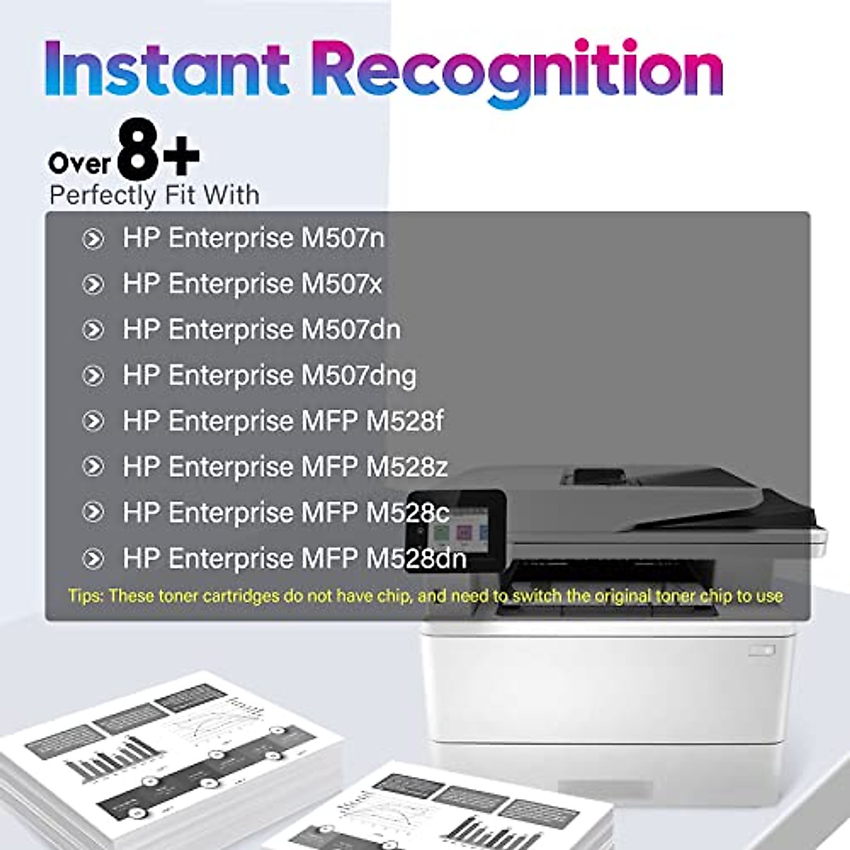 ONLYU Compatible Toner Cartridge Replacement for HP 89X CF289X 89A CF289A for HP Laserjet Enterprise M507X M507dng M507 M507n M507dn MFP M528 M528c M528z M528dn Series ((with Chip 1 Black Pack)