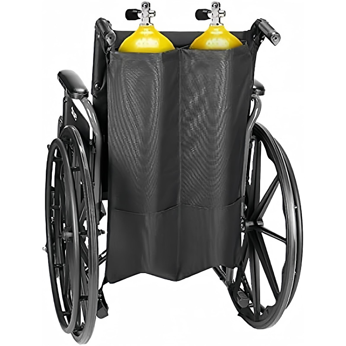 Dual Oxygen Tank Storage Bag for Wheelchair, Portable Oxygen Tank Backpack, Oxygen Cylinder Walker Carrier Bag for Medical, Home and Hospital