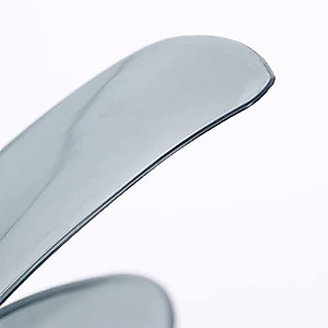 iiniim 12/14 Inch Universal Plastic Fan Blade Replacement 5 Leaves with Nut Cover for General Standing Fan Table Fanner Gray 12 Inch