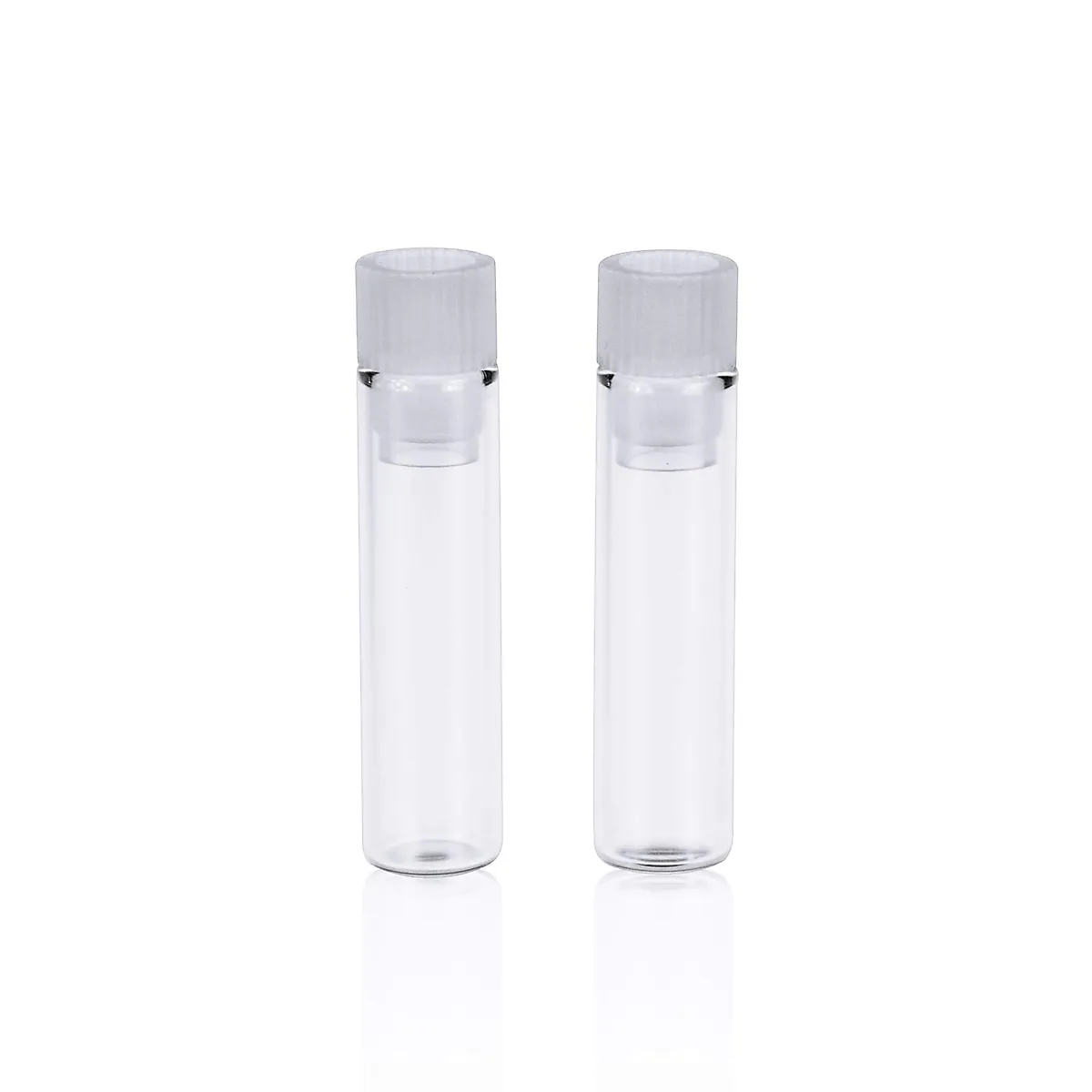 PEKYBIO Shell Vial, 1 mL Glass with Caps Installed, Pre-Assembled for Dissolution Systems,Pack of 200