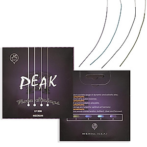 MI&VI PEAK Premium Viola Strings — Universal Full Set (A-D-G-C) for 12” Violas | Synthetic Core | Ball-Ends | Medium Gauge Tension - By MIVI Music