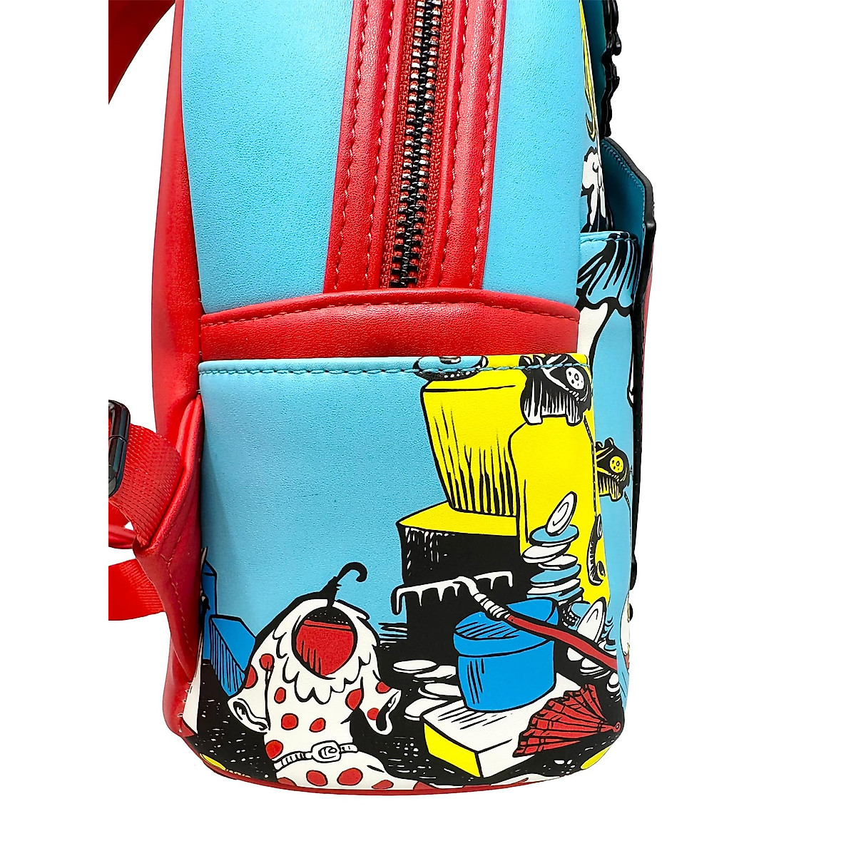 Loungefly Dr Seuss Thing 1 and 2 Interactive Cosplay Womens Double Strap Shoulder Bag Purse