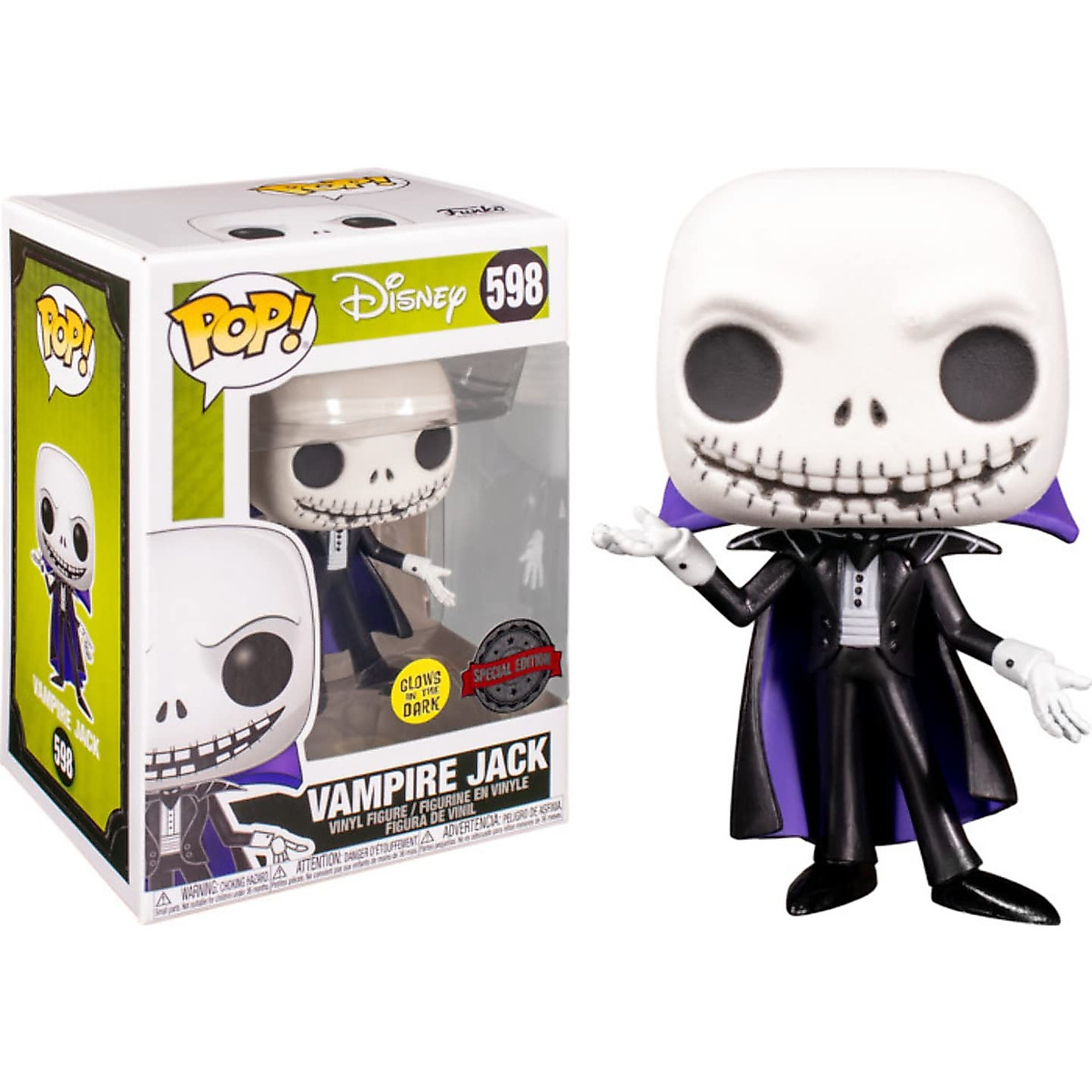 Funko Pop The Nightmare Before Christmas Vampire Jack Glow