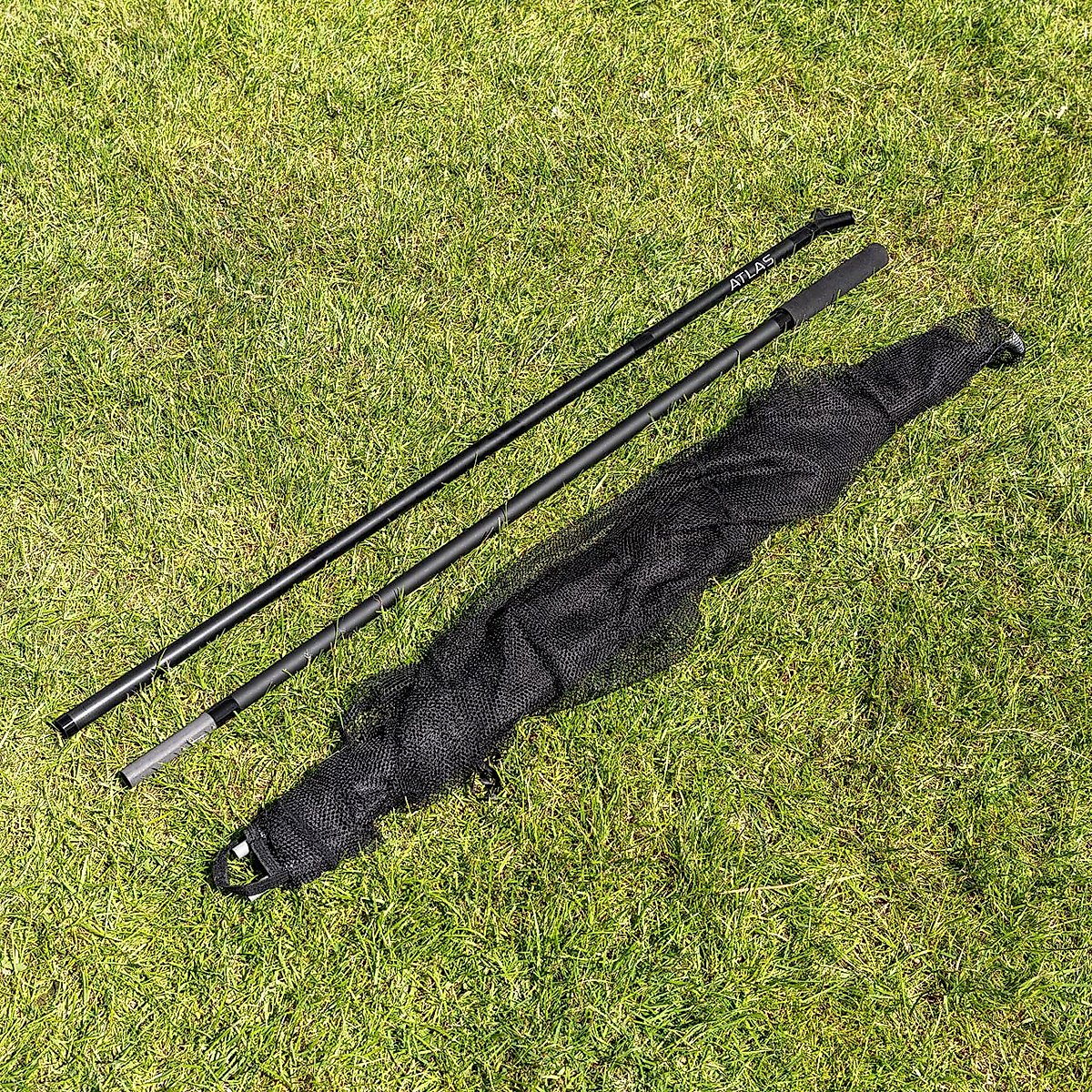 ATLAS 42 Inch Landing Net - Fishing Landing Net | 2-Part Carp Fishing Net | Carbon Handle Fishing Net | Long-Lasting Landing Net | Carp Fishing Accessories