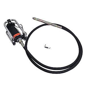 BIZOEPRO Hand Held Electric Power Concrete Vibrator 1500W 2HP 16000rpm Concrete Vibrabrater Portable Construction Pencil Vibrator 4.5M(14-3/4feet) Remove Air Bubbles Level Tool