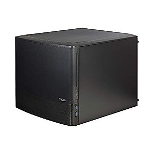 Fractal Design Node 804 - Black - Cube Compact Computer Case - mATX - High Airflow - Modular Interior - 3X Fractal Design Silent R2 120mm Fans Included - USB 3.0 -Window Side Panel