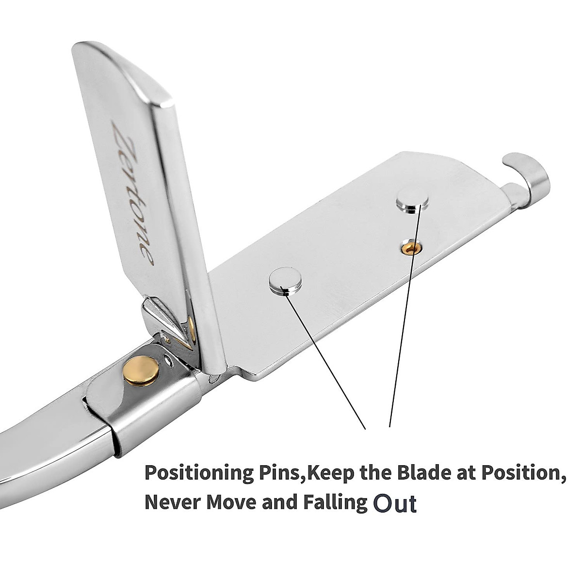 Zertone Straight Razors for Men Natural Wood Scale with 20 Double Edge Blades - Professional and Close Shaving Straight Edge Razor- Manual Shaver, Barber Razor Blade (Aluminum)