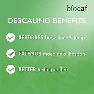 Urnex Full Circle Espresso Machine - 2 Single Use Packets - Descaling Powder Safe On Keurig Delonghi Nespresso Ninja Hamilton Beach Mr Coffee Braun