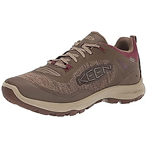 KEEN Women's Terradora Flex Low Height Waterproof Hiking Shoes, Canteen/Windsor Wine, 8