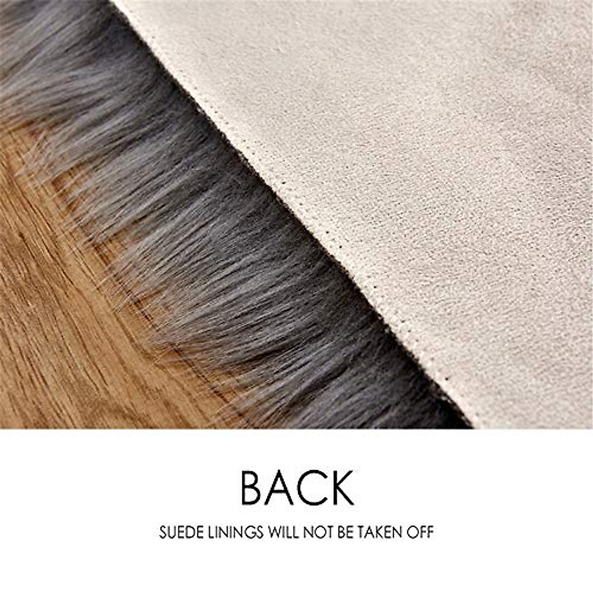 Briskaari Soft Fluffy Faux Sheepskin Fur Area Rugs,Rectangle Faux Fur Carpet for Living Room Bedroom Dining Room Nursery Foyer or Home Office Home Decor Floor Carpet (2.3ftx6ft, Pink)