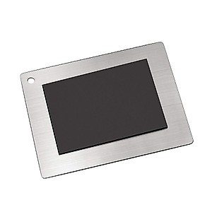 Latauar Magnetic Kitchen Conversion Chart - Professional Measurement Refrigerator Magnet in 18/8 Stainless Steel, Conversions for Cups, Tablespoons, Teaspoons, Fluid Oz and Milliliters. (1 Pack)