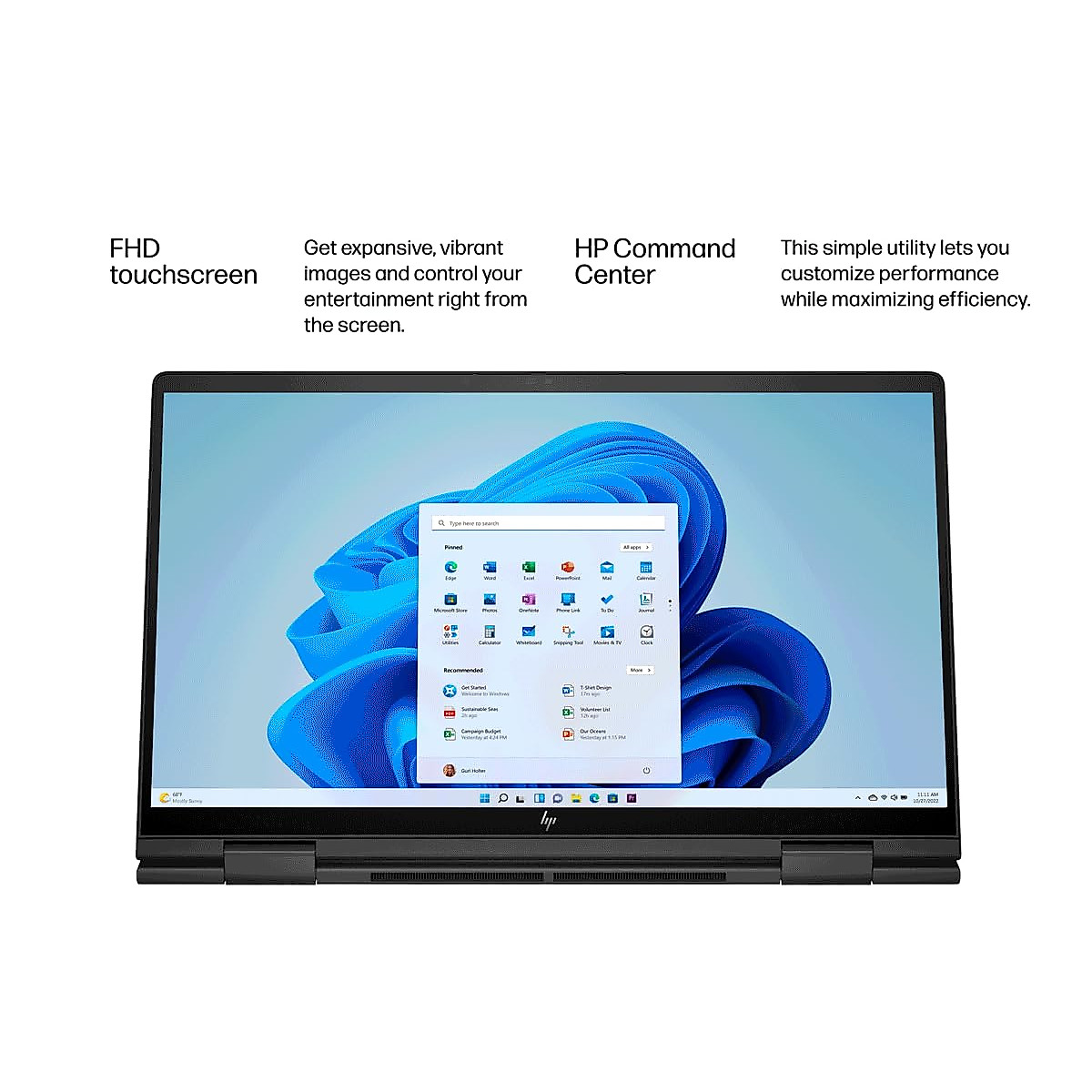 HP Envy x360 2-in-1 Laptop, 15.6" FHD IPS Touchscreen, AMD Ryzen 5 7530U (>i7-1165G7, 6 Cores, 12 Threads), 32GB RAM, 1TB PCIe SSD, Backlit KB, Fast Charge, IR Webcam, Windows 11, W/Mouse Pad