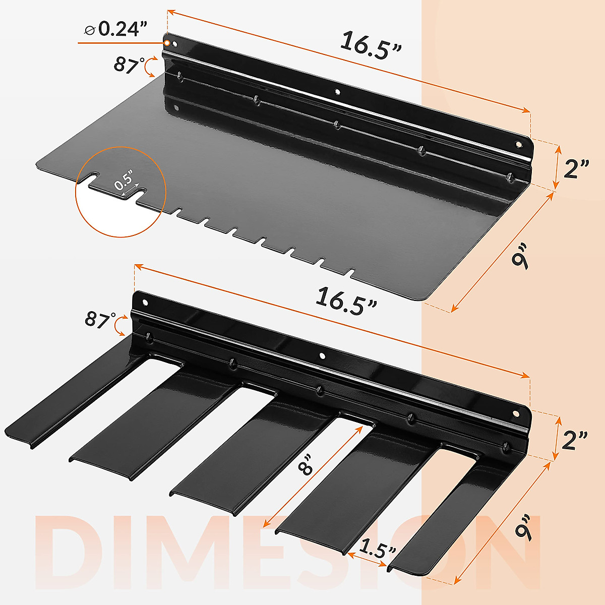 NAGAWOOD Power Tool Organizer, Drill Holder, Drill Charging Station With Drill Bit Holder, Drill Storage Rack, Holds 4 Drills, Batteries, Tools for Garage, Home, Workshop, Shed - Discount for PD