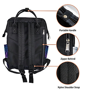 My Little Nest Large Capacity Diaper Bag Chic Bohemian Dream Catcher with Feathers Durable Multi Function Travel Backpack for Mom