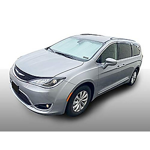 YelloPro Custom Fit Automotive Reflective Front Windshield Sunshade for 2017 2018 2019 2020 2021 2022 2023 Chrysler Pacifica, Pacifica Hybrid, LX, Touring, Touring L, Touring L Plus, Limited, Minivan