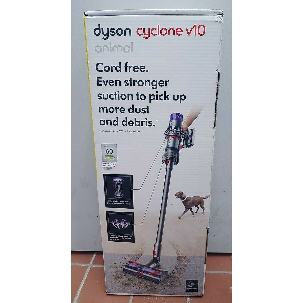 Dyson V10 Allergy Cordless Stick Vacuum Cleaner, Blue (Renewed)