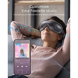 RENPHO Eyeris 2 - Eye Massager with Heat, Birthday Gift for Migraines, Bluetooth Music Heated Eye Mask for Relax Eye Strain Dark Circles Eye Bags Dry Eyes Improve Sleep, Face Eye Care Massager