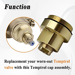 Ebrmeiwo T-12A Cap Assembly Part for Shower Valve, Slove Leakage, Brass