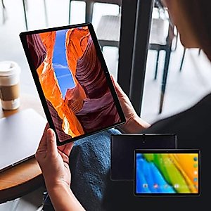 HD 10.1 Inch Android Tablet - 8-core IPS - High Definition Screen - WiFi Bluetooth Voice Call - Game Video Learning Tablet - SIM Card Communication Function 256GB (Black)