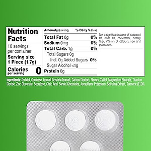 TheraBreath Fresh Breath Chewing Gum with ZINC, Citrus Mint Flavor, 10 Count (Pack of 6)